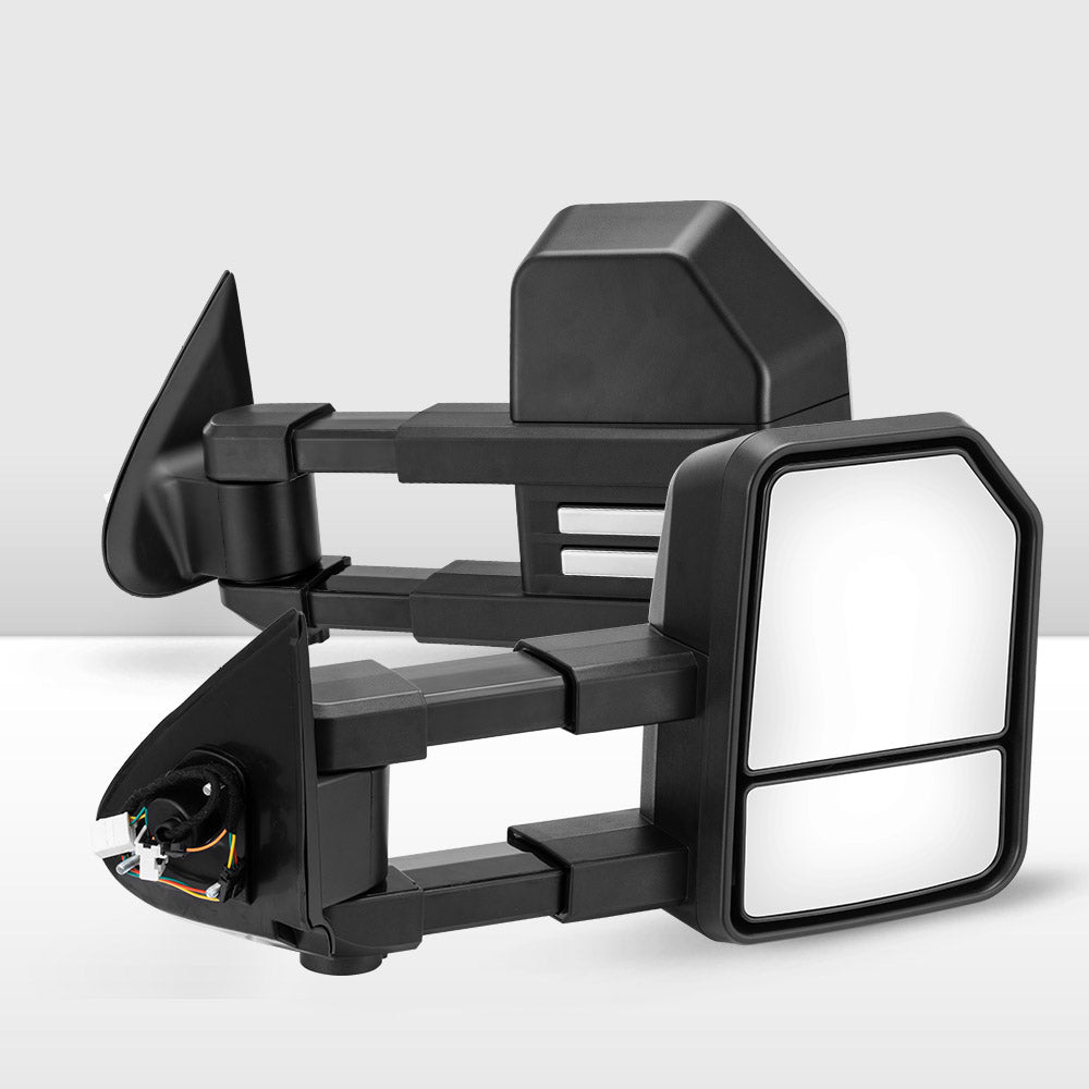 SAN HIMA Extendable Towing Mirrors Gen2 for Mitsubishi Triton MQ/MR ...