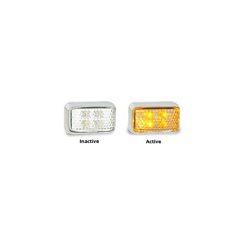LED Autolamps 35CCAM Side Direction Indicator Multivolt 12-24V, Bliste
