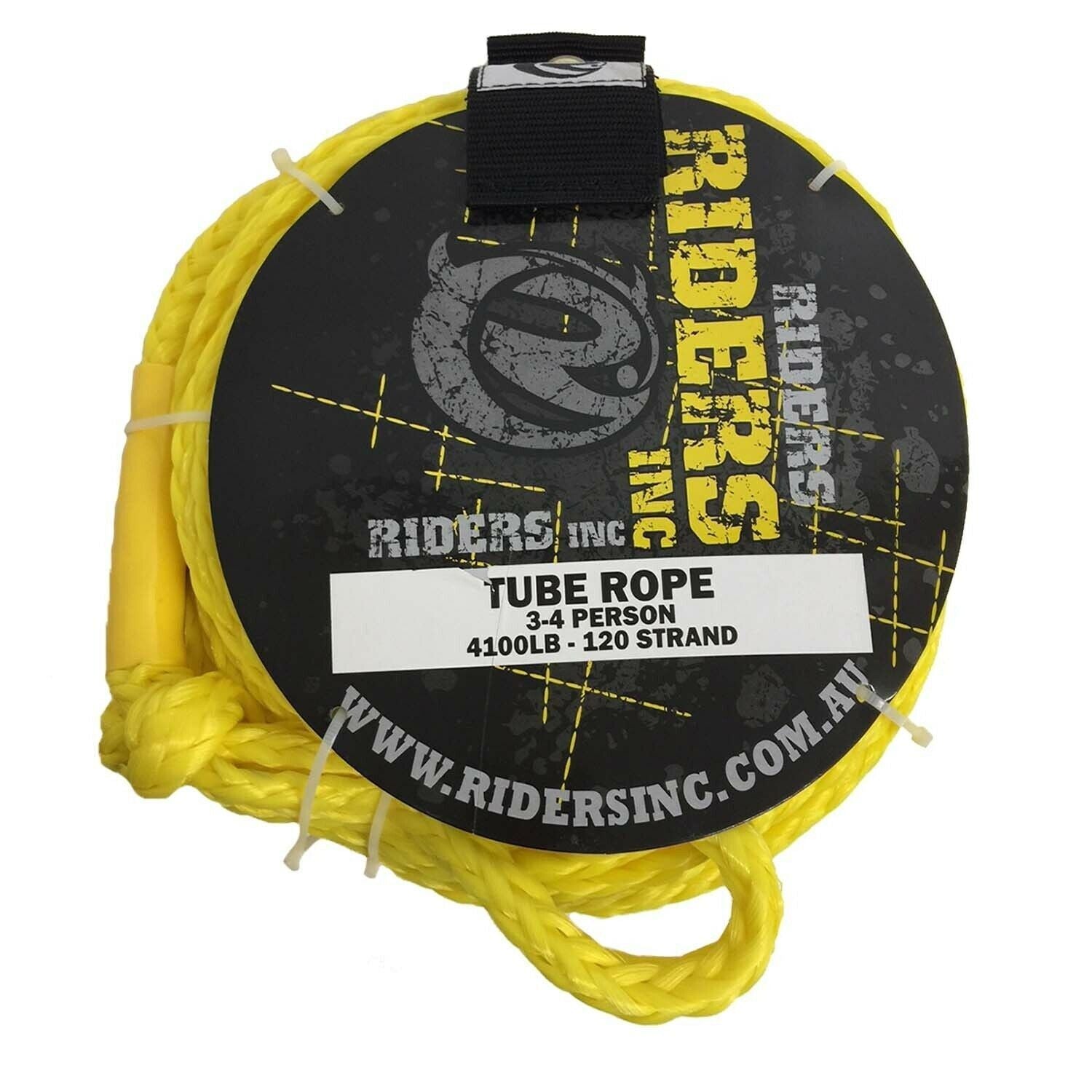 Riders Inc YELLOW Tow Rope for 3-4 Person Inflatable Tubes 120 Strand